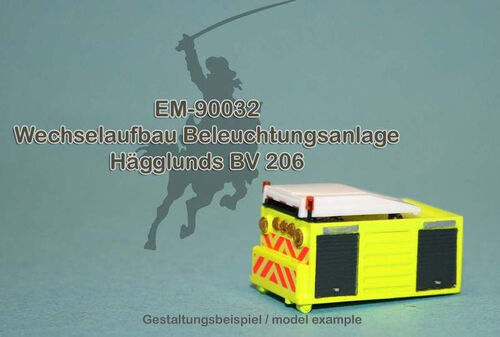 MR Modellbau 90032 Floodlight body for Hägglunds BV 206 (for Trident kits)