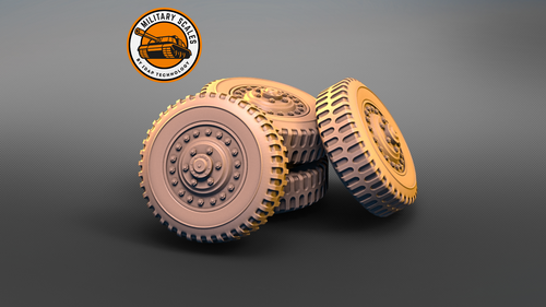 IDAP Technology PMI0373A Set Of Wheels For M3A1 Scout Car