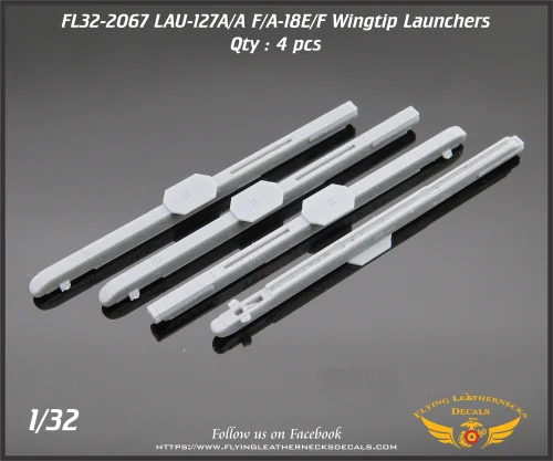Flying Leathernecks 32-2067 LAU-127A/A Wingtip Missile Launcher for F/A-18 E/F Super Hornet - 3D-Printed