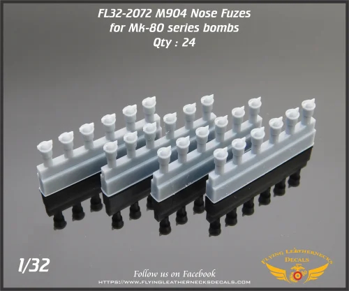 Flying Leathernecks 32-2072 M904 Nose Fuzes for Mk-80 series bombs - 3D printed (24 pcs)