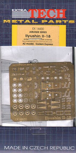 Extratech 14430 Ilyushin IL-18 - PE Parts for AZ Model / Eastern Express kits (Airliner Series)