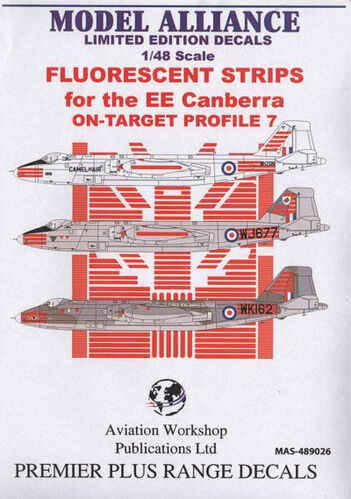 Model Alliance 489026 Flourescent Orange Strips for BAC/EE Canberras