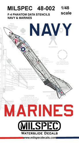 Milspec 48002 McDonnell F-4 B Phantom - Hi Viz /Data Stencils
