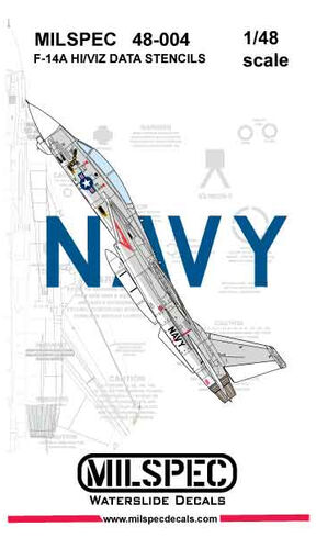 Milspec 48004 Grumman F-14 A Tomcat - Hi Viz /Data Stencils