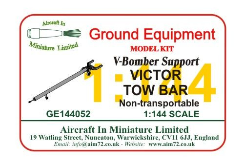 Aircraft In Miniature Ltd GE144052 Handley Page Victor B.2/K.2 - Towbar (V-Bomber support series)