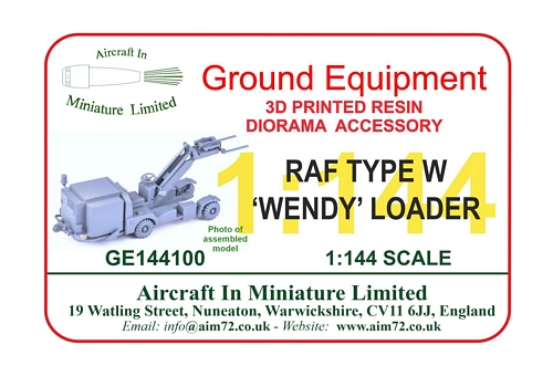 Aircraft In Miniature Ltd GE144100 RAF Type W 'Wendy' Loader