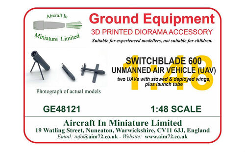 Aircraft In Miniature Ltd GE48121 Switchblade 600 Unmanned Air Vehicle (UAV)