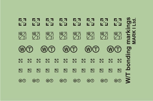 Mark I Decals DMS01 RAF/ FAA Stencils Part 1 (2 sheets)