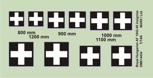 Mark I Decals DMK14434 Royal Hungarian Air Force Insignia 1942-1945 (2 sheets)