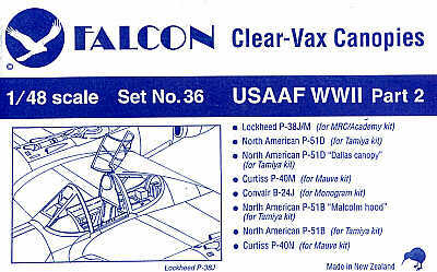 Falcon Model V3648 USAAF WWII Part 2