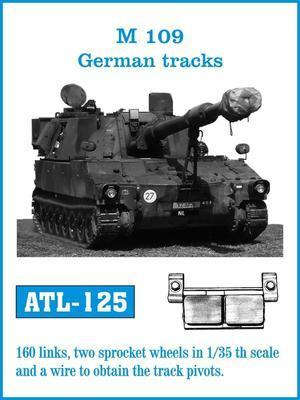 FriulModel 125 SPH M109A2 Howitzer - German tracks (for AFV Club, Italeri, Kinetic Model, Revell and Tamiya kits)