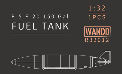WandD STUDIO R32012 F-5E/F 150gal. Fuel Tank (1pc)
