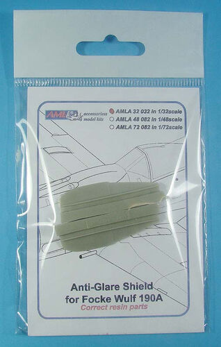 AML A32032 Anti-Glare Shield for Fw-190 A (designed to be used with Hasegawa and Revell kits)