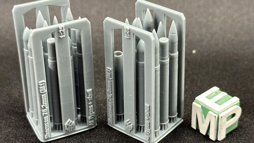 EMP3D 25041150 Amunicja 76,2mm M1 Sherman - Miks - 10-12 Sztuk