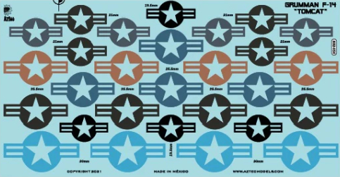 Aztec G32010 Grumman F-14 Tomcat - National Insignia (Part 2)