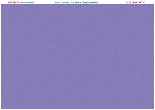 Aviattic ATT32078 German WWI lilac linen (factory fresh) (white decal paper)
