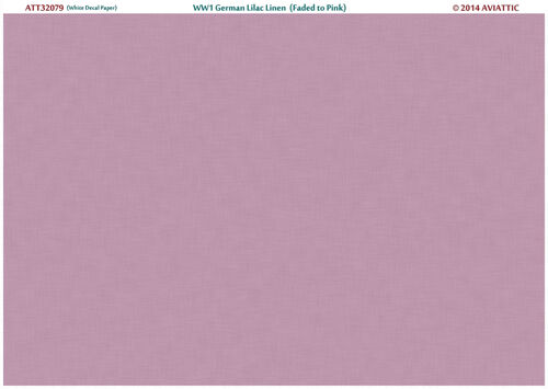 Aviattic ATT32079 German WWI lilac linen (faded to pink) (white decal paper)