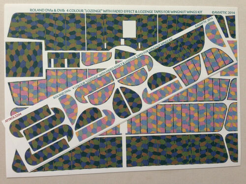 Aviattic ATT32120 Roland D.VIa - 4 colour 'lozenge' with faded effect and lozenge tapes (for Wingnut Wings kits)