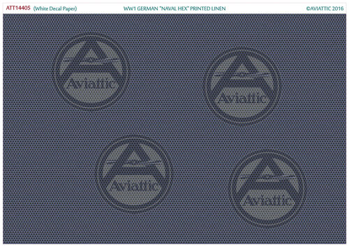 Aviattic ATT14405 German WWI 'Naval Hex' Printed Linen