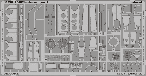 Eduard 32286 P-40M exterior HASEGAWA