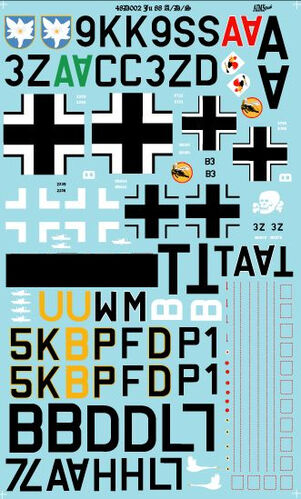 Aims 48D002 Junkers Ju-88 A / D /S - Decals