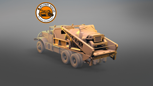 IDAP Technology PMI0352A Brockway B666 Semitrailer With Jeep Willys