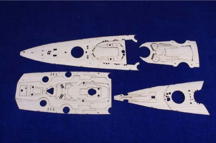 MK1 Design D35011 German Battleship Tirpitz - Wooden Deck (designed to be used with Tamiya kits)