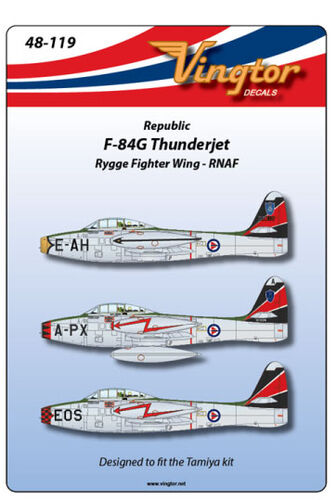 Vingtor 48-119 Republic F-84 G Thunderjet - Rygge Fighter Wing, RNoAF