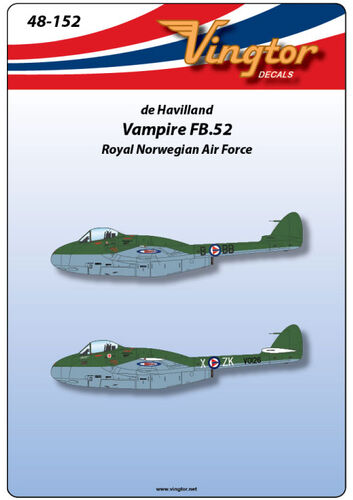 Vingtor 48-152 de Havilland Vampire FB.52 - RNAF