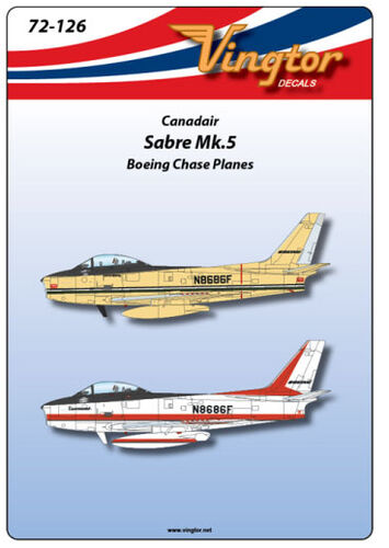 Vingtor 72126 Canadair Sabre Mk.5 - Boeing Chase Planes