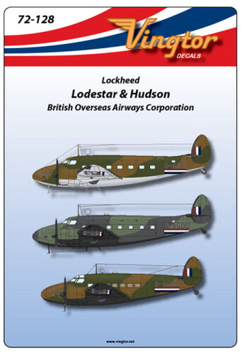 Vingtor 72128 Lockheed C-60 Lodestar and Hudson in WWII BOAC markings