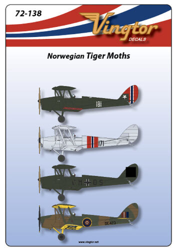 Vingtor 72138 Norwegian de Havilland DH.82a Tiger Moth