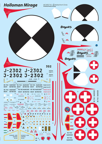 Matterhorn Circle MC48016 Dassault-Mirage III S Holloman Decals