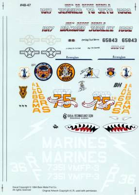 Experts-Choice Decal 4847 McDonnell Douglas RF-4C Phantom (2 schemes)