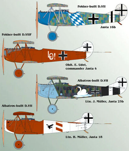 Lifelike Decals 32016 Fokker D.VII Part 1 (designed to be used with Wingnut Wings kits)