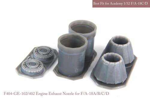 MK1 Design A32021 McDonnell-Douglas F/A-18 A/B/C/D - Exhaust Nozzle & After Burner Set (Closed) (designed to be used with Academy kits)
