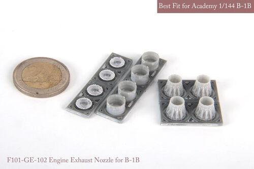 MK1 Design A14404 Rockwell B-1 B Lancer - GE Exhaust Nozzle & After Burner Set (Closed) (designed to be used with Academy kits)