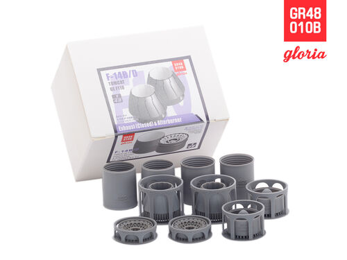 Gloria Model GR48012B Lockheed-Martin F-16 CJ F110-GE Exhaust Nozzle & Afterburner - closed (for Tamiya kits)