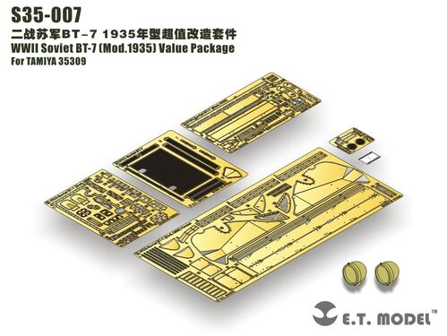 ET Model S35-007 Soviet BT-7 Mod.1935 - Value Package (for Tamiya 35309)
