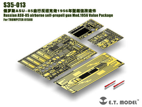 ET Model S35-013 Soviet Airborne ASU-85 Mod.1956 SPG - Value Package (for Tumpter 01588)