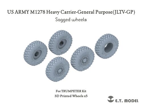 ET Model P35-117 US M1278 Heavy Carrier-General Purpose (JLTV-GP) - Sagged wheels (for Trumpeter Kit)