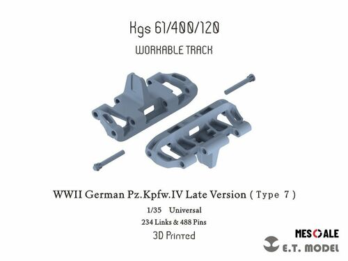 ET Model P35-049 German Pz.Kpfw.IV Late Version - Type 7 Workable Track