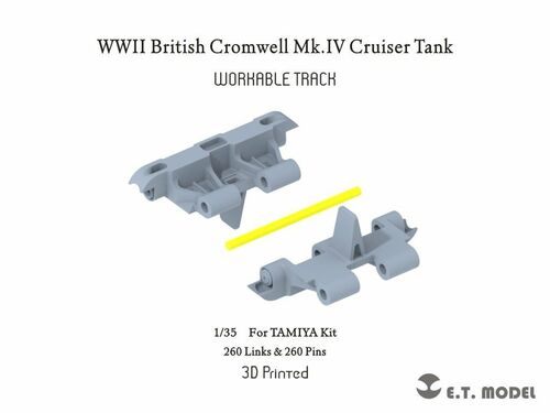 ET Model P35-059 British WWII Cruiser Tank Cromwell Mk.IV - Workable Track (for Tamiya Kit)