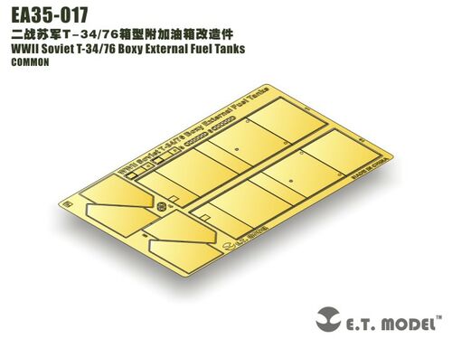 ET Model EA35-017 Soviet T-34/76 - Boxy External Fuel Tanks