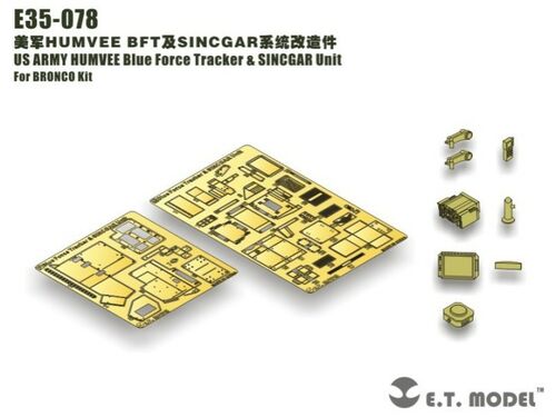 ET Model E35-078 US Army M1114 HUMVEE - Blue Force Tracker & SINCGAR Unit (for Bronco kit)