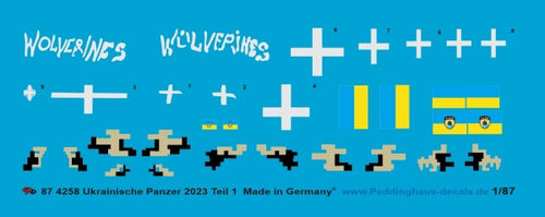 Peddinghaus-Decals 4258 Ukrainian Tanks 2023 - Part 1