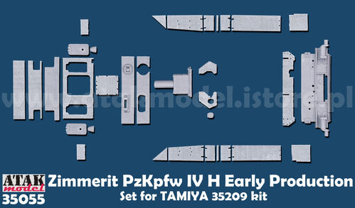 Atak Model 35055 Zimmerit PzKpfw IV H Early Version (for Tamiya kits)