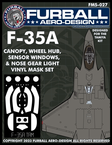 Furball Aero-Design FMS027 Lockheed-Martin F-35 A - vinyl mast set (for Tamiya kits)