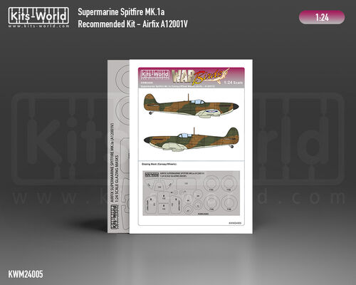 Kits World M124005 Supermarine Spitfire Mk.Ia (designed to be used with Airfix A12001V kit)