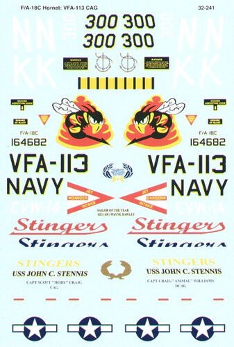 Microscale 32241 McDonnell-Douglas F/A-18 C Hornet (1 scheme)